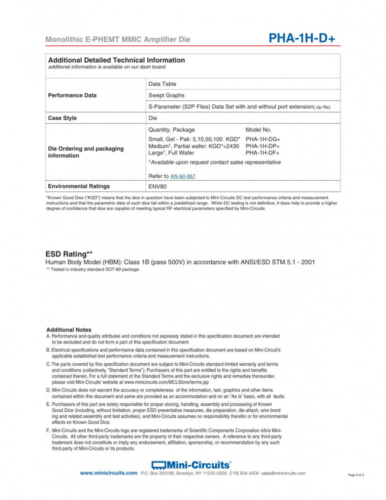 PHA-1H-DG+ datasheet page 5