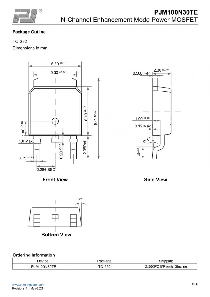 PJM100N30TE datasheet page 5