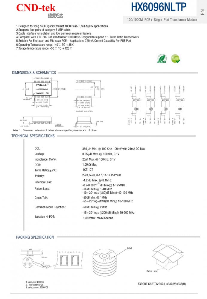 HX6096NLTP-CND technical document preview