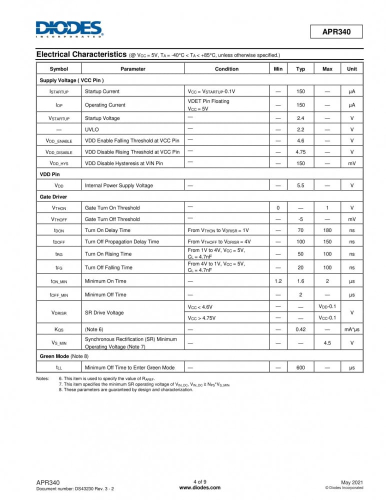 APR340W6-7 datasheet page 4