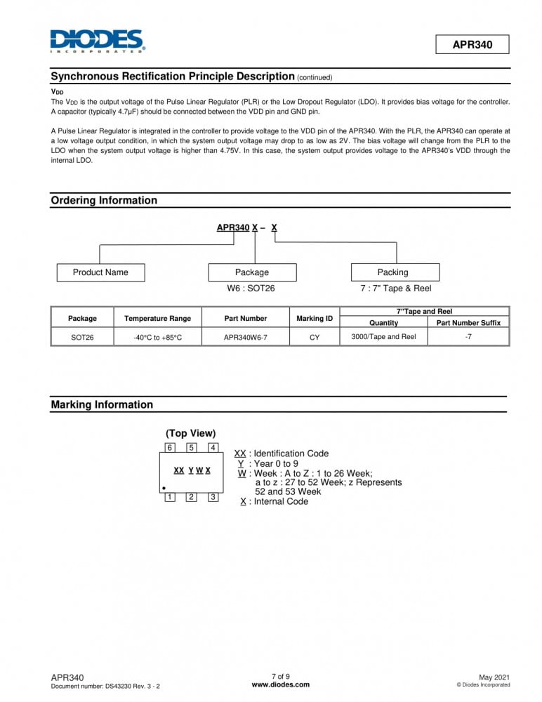 APR340W6-7 datasheet page 7