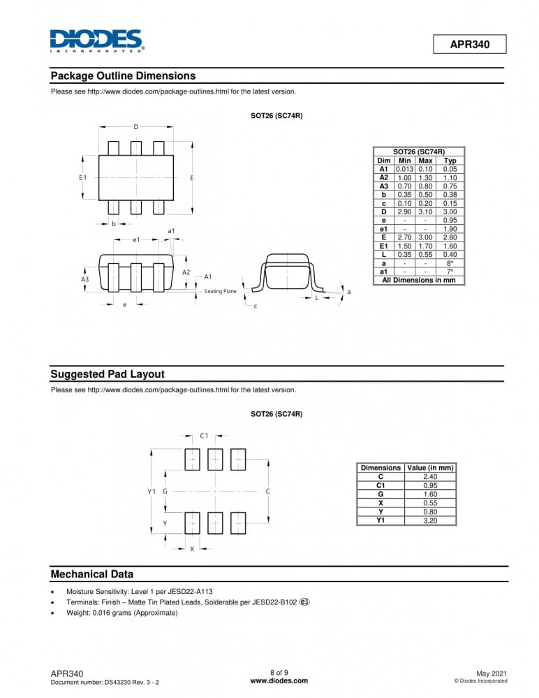 APR340W6-7 datasheet page 8