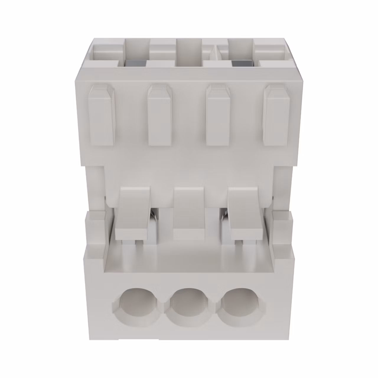 Appli-Mate RAST 2.5 IDT Housing, 5.00mm Pitch, Female, 2 Circuits, All Position Keys, Slotted Endwalls, Polarizing Rib Between Circuits 2 & 3 for sale