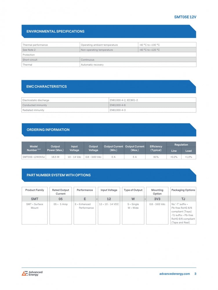 SMT05E-12W3V3J datasheet page 3