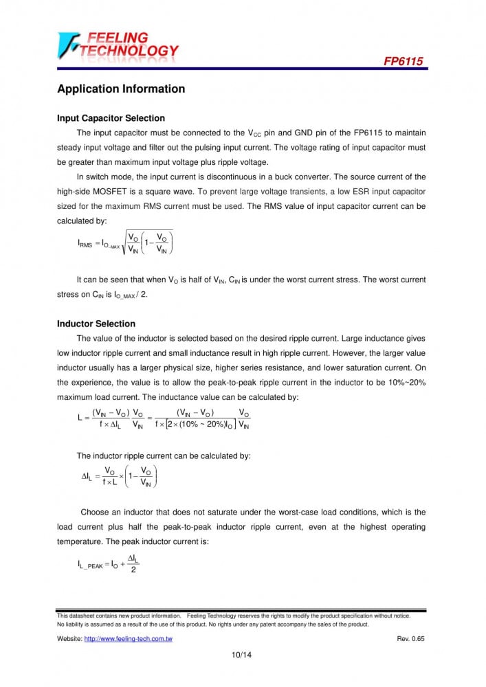 FP6115DR-G1 datasheet page 10
