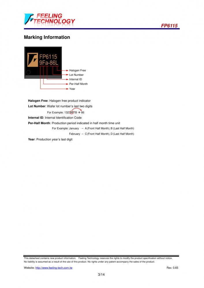 FP6115DR-G1 datasheet page 3