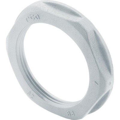 Locking nut - Plastic locknut PG 7 - IP 55 protection - Polyamide, halogen free, shock resistant - Grey RAL 7035 for cable glands for sale