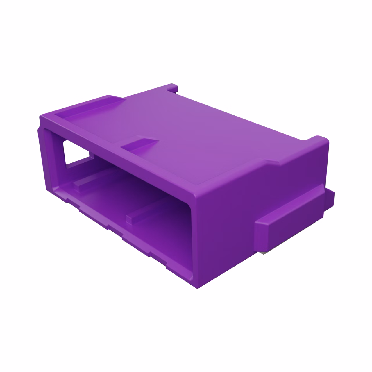 ConnTAK50 Header, Dual Row, Right-Angle, Surface Mount, 22 Circuits / 20 Circuit Usable, Key D, Violet for sale