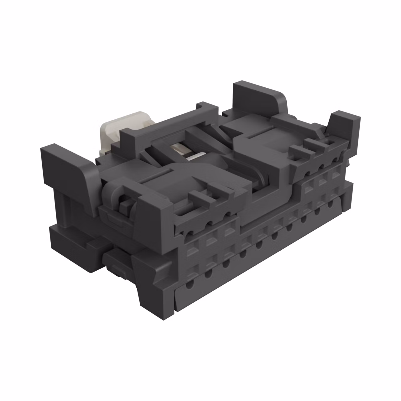 PROPOSED REPLACEMENT: MINI50 GEN II UNSEALED RECEPTACLES (206523 SERIES);  Mini50 Unsealed Receptacle, Dual Row, Bridged, with CPA, 16 Circuits, EcoPaXX Resin, Polarization Option B, Gray for sale