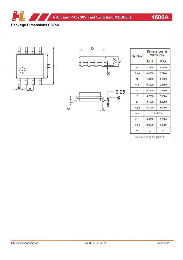 HL 4606A datasheet page 8