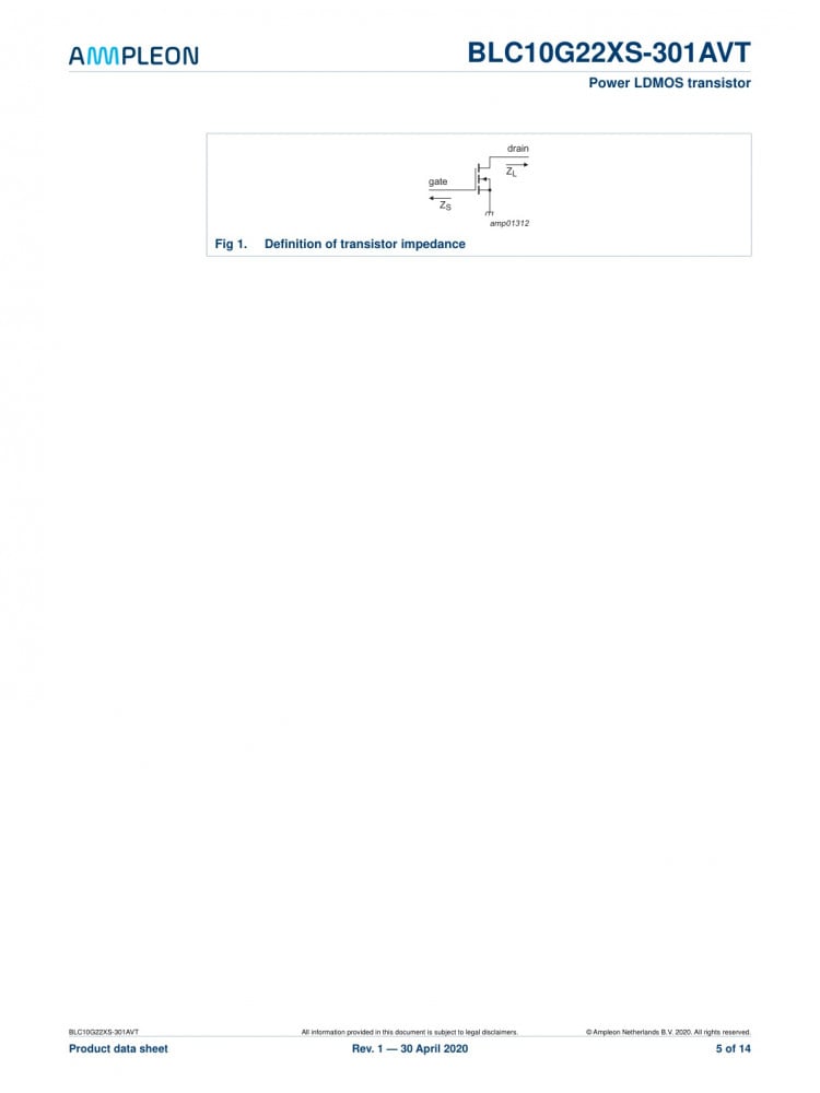 BLC10G22XS-301AVTZ datasheet page 5