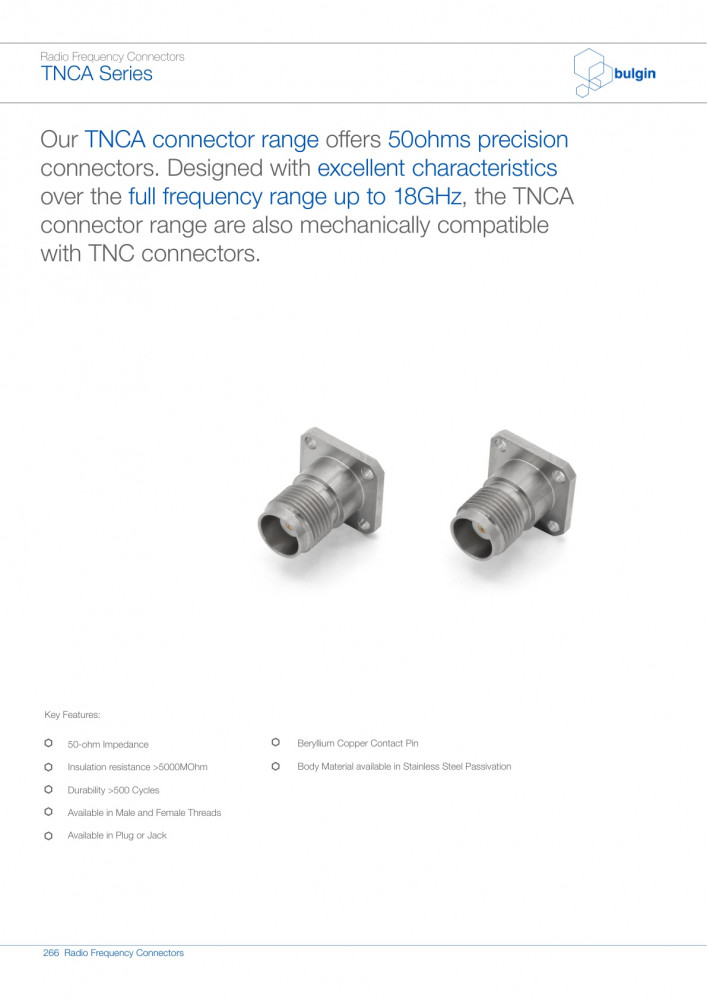 Bulgin TNCA technical document page 1