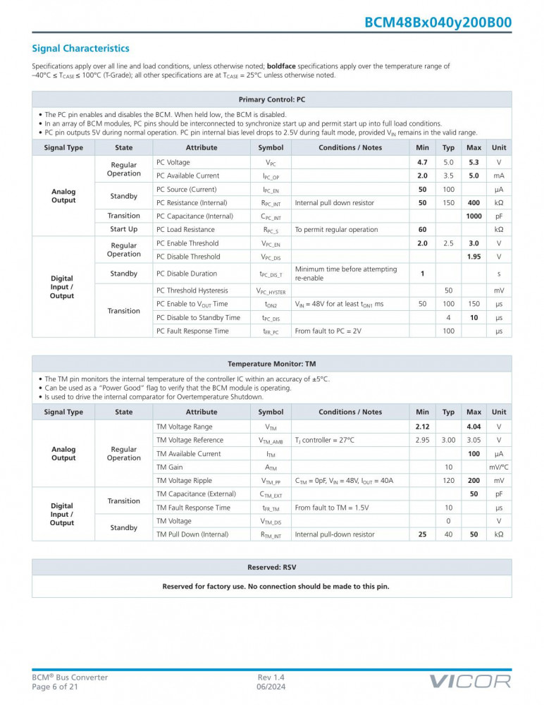 BCM48BF040T200B00 document page 6