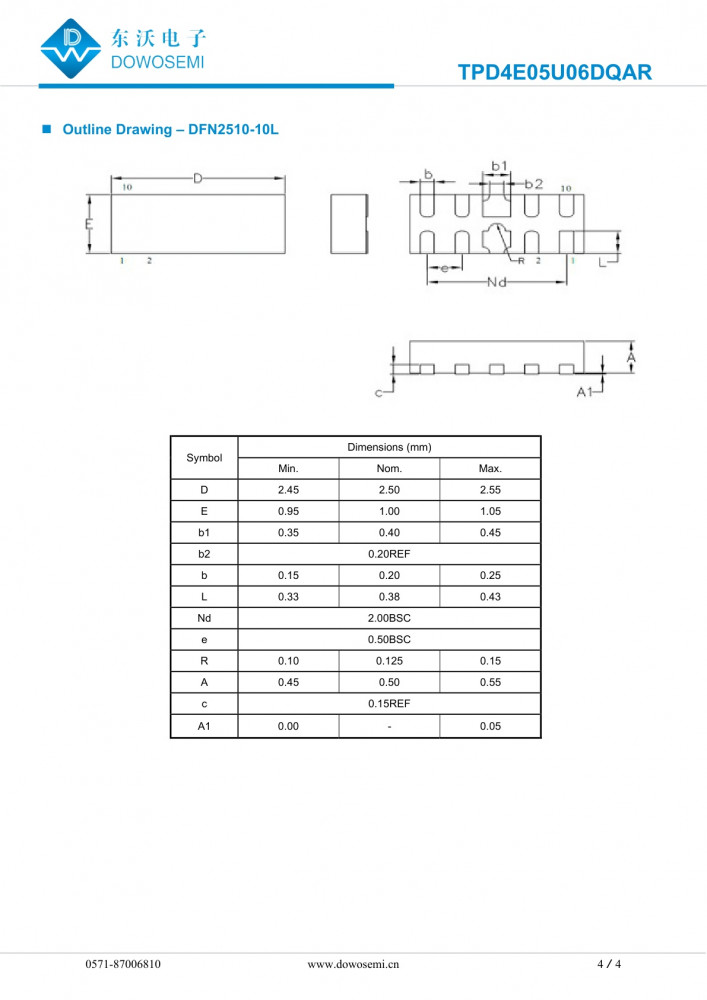 TPD4E05U06DQAR datasheet page 4