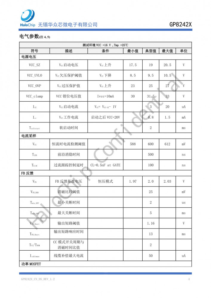 GP8242J datasheet page 4