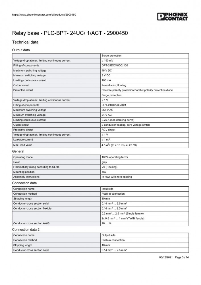 Phoenix Contact 2900450 document page 3