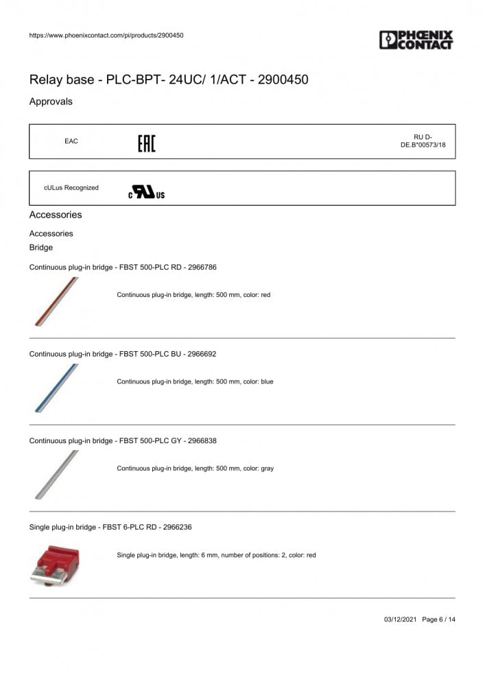 Phoenix Contact 2900450 document page 6