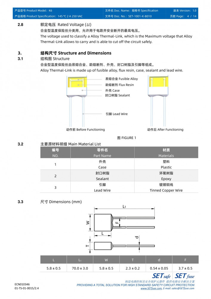 K6 datasheet page 4