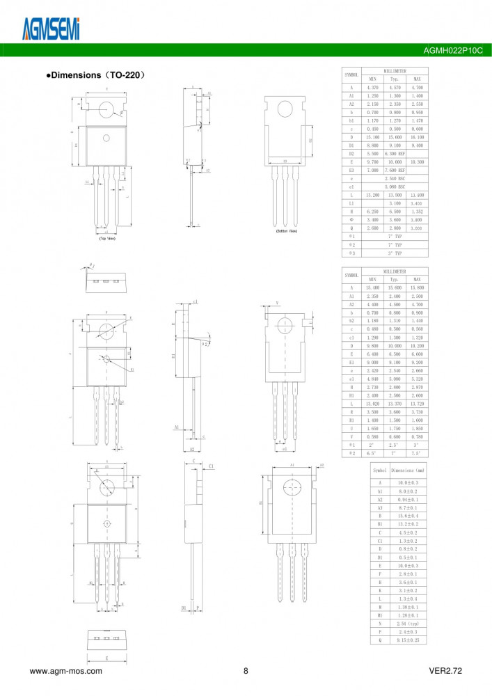 AGMH022P10C datasheet page 8