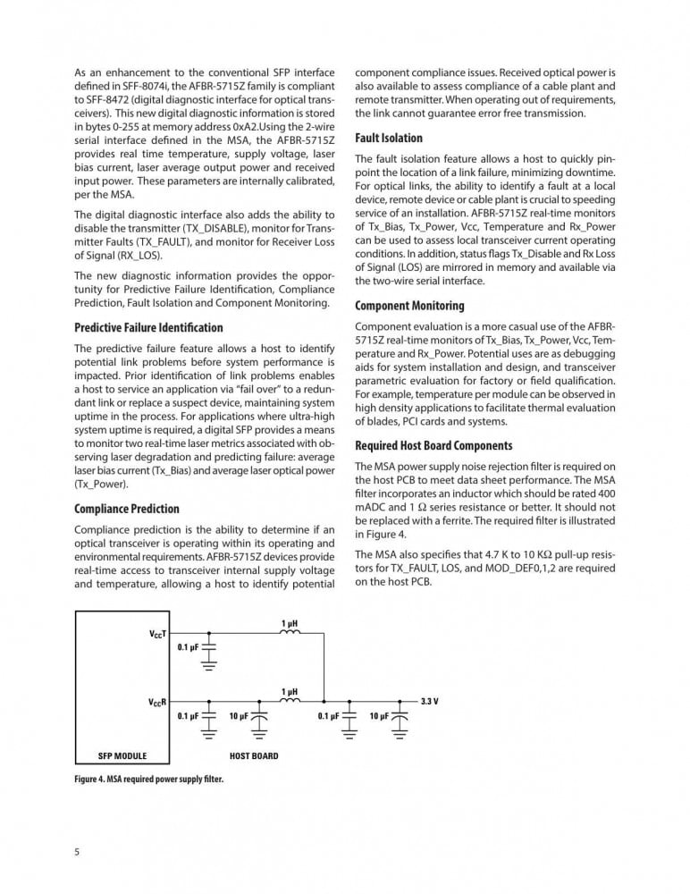 AFBR-5710APZ datasheet page 5