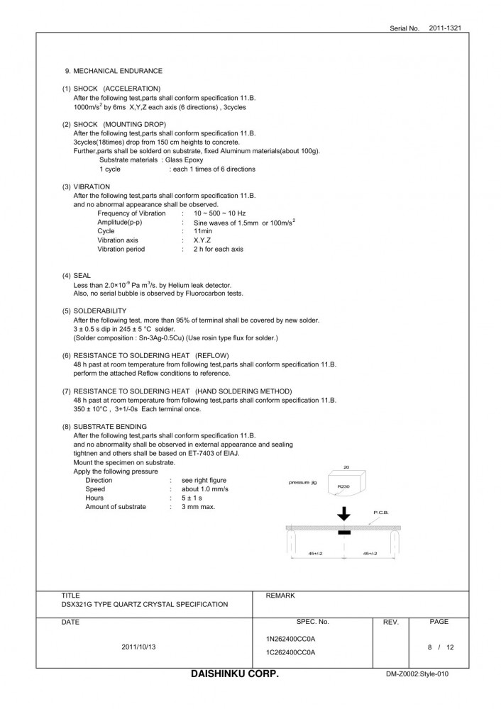 DSX321G specification page 9
