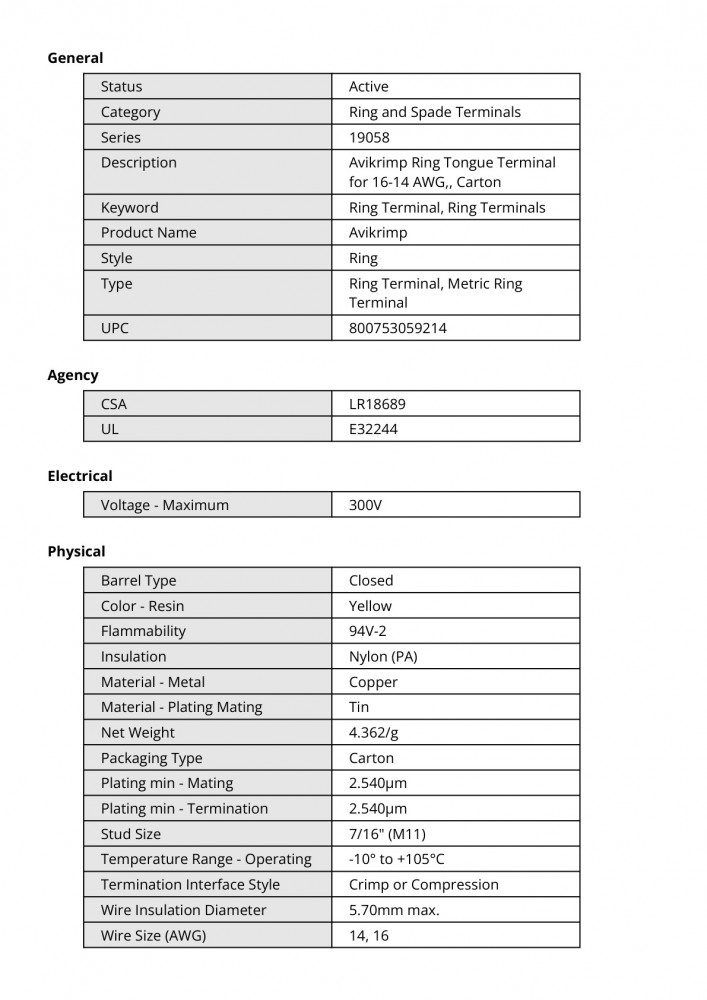 MOLEX 190580026 document page 2