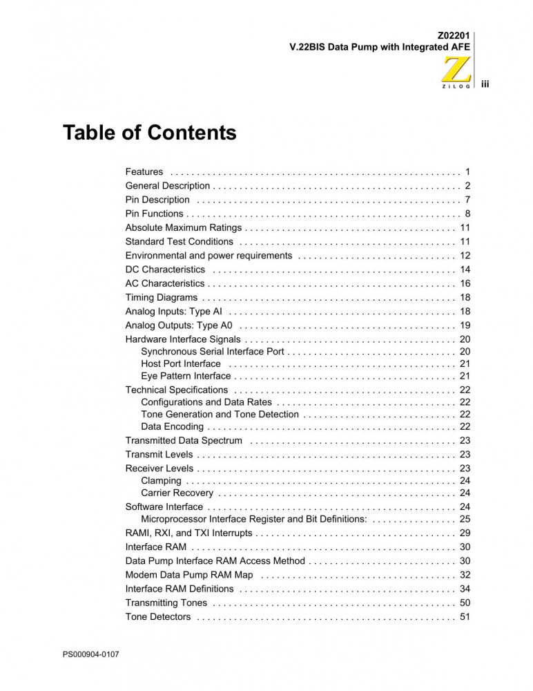 Z02201 datasheet page 3