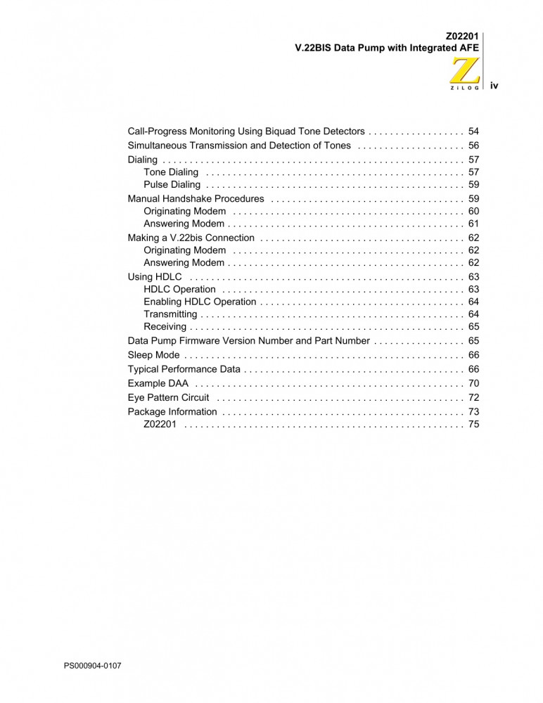 Z02201 datasheet page 4