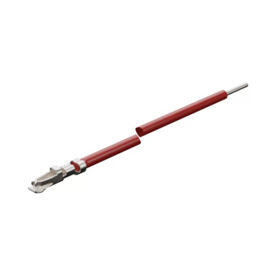 Pre-Crimped Lead Micro-Lock Plus 2.0 Female-to-Pigtail, Matte Tin (Sn) Plating, 150.00mm Length, 26 AWG, Red for sale