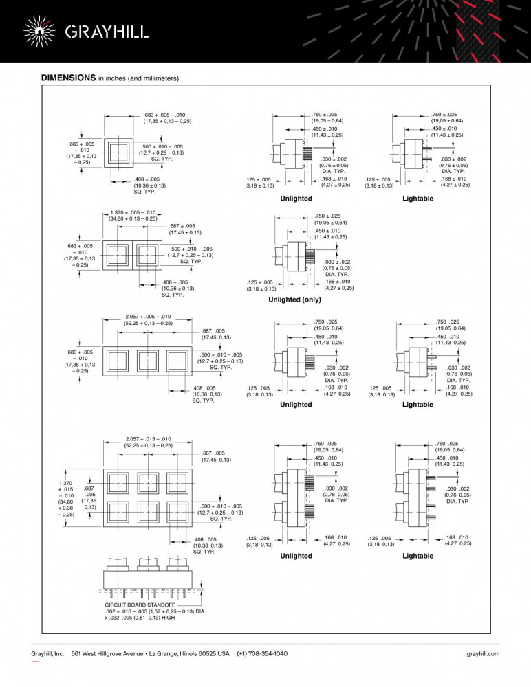 Grayhill Series 82 technical document page 2