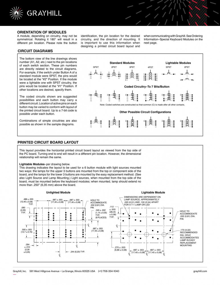 Grayhill Series 82 technical document page 4