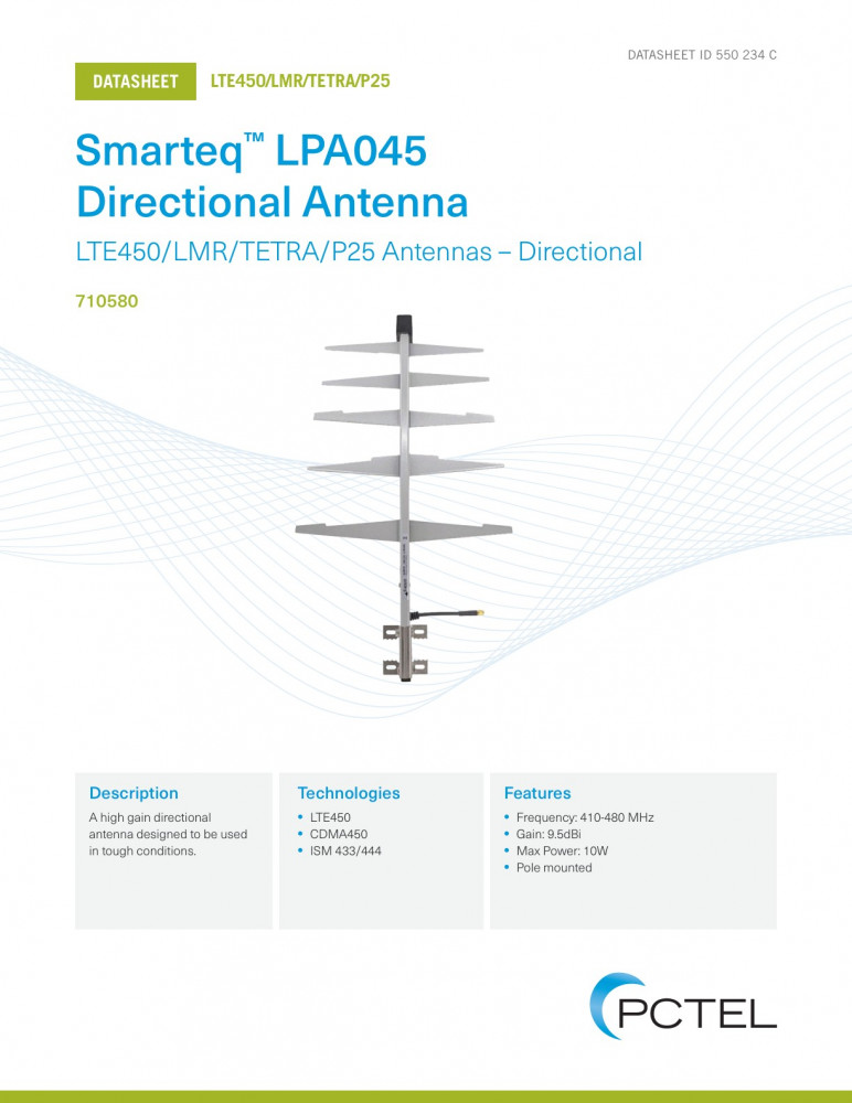 710580 LPA045 technical document, page 1