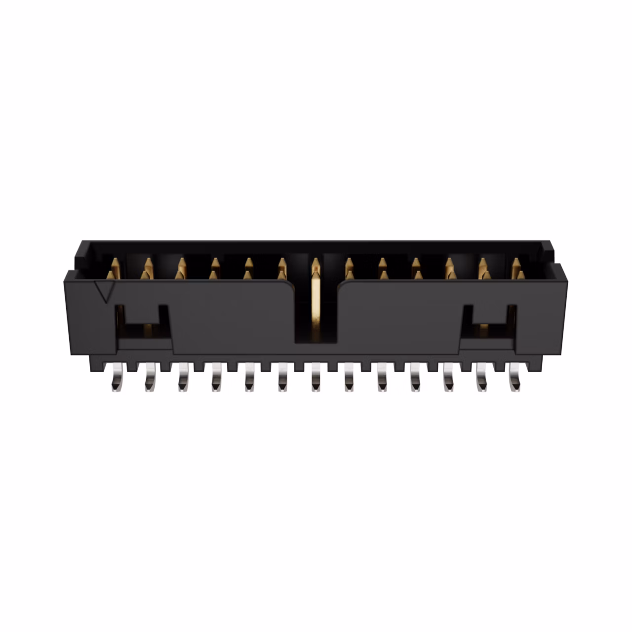 2.00mm Pitch, Milli-Grid PCB Header, Dual Row, Vertical, Surface Mount, Shrouded, 26 Circuits, 0.05µm Gold (Au) Plating, Dual Side Slots, Dual Friction Locks, Center Polarization, Tube for sale