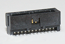 Slim-Grid Header, 8 Circuits, Surface Mount, Vertical, Shrouded, 0.76µm Gold (Au) Plated, Tube, Lead-Free for sale