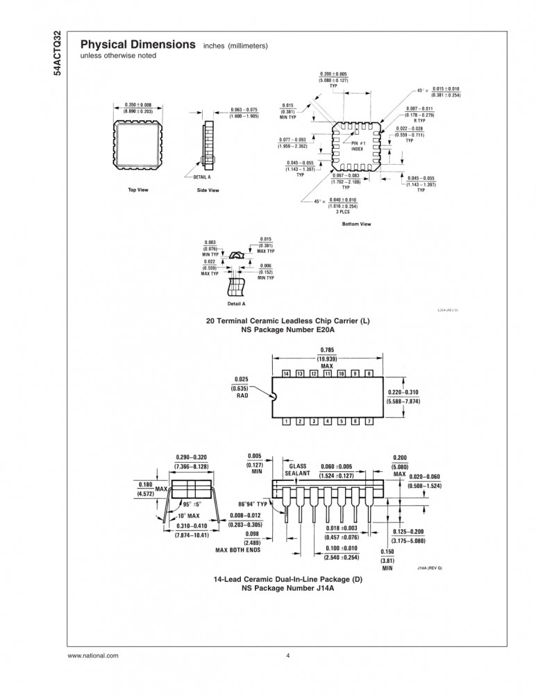 54ACTQ32Q2A datasheet page 5