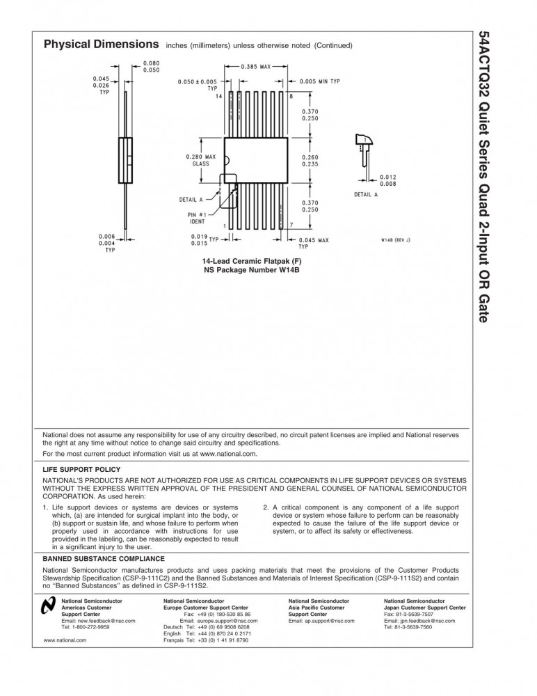 54ACTQ32Q2A datasheet page 6