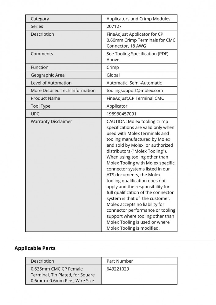 Tooling document page 2