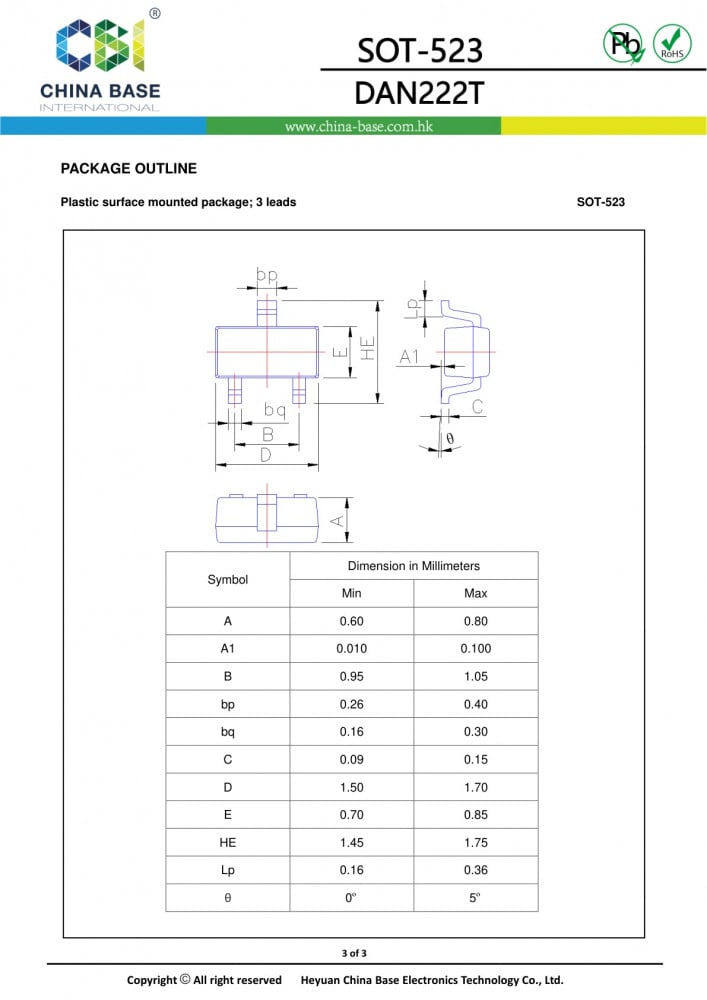 DAN222T datasheet page 3