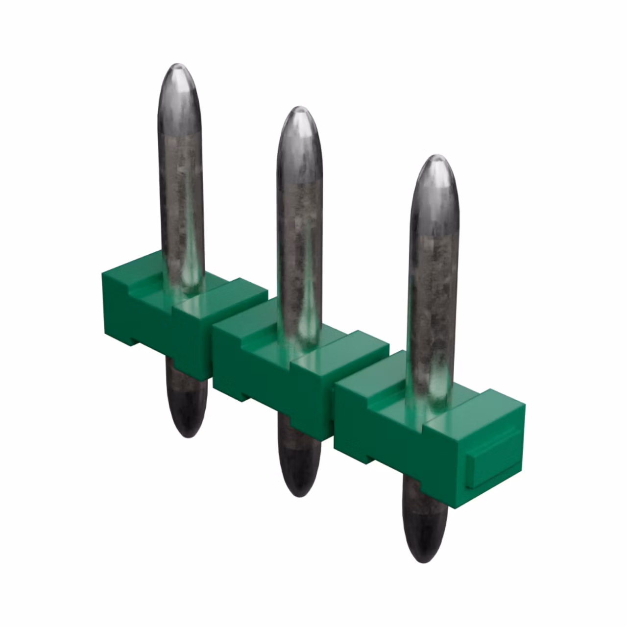 5.00mm Pitch Eurostyle Vertical PCB Pin Header, Breakable, 3 Circuits for sale