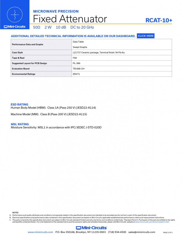 RCAT-10+ datasheet page 5