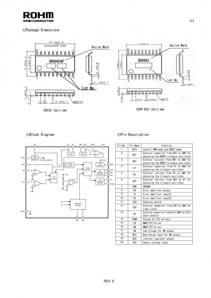 BD9883AF-E2 technical document page 3