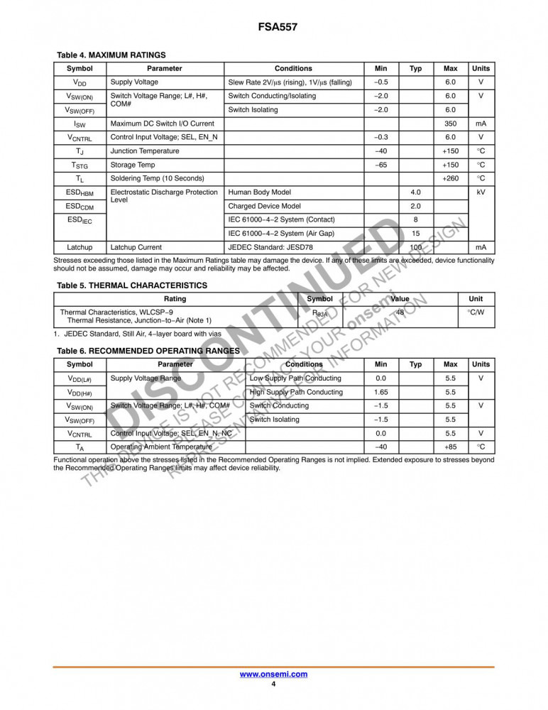 FSA557 technical document page 4