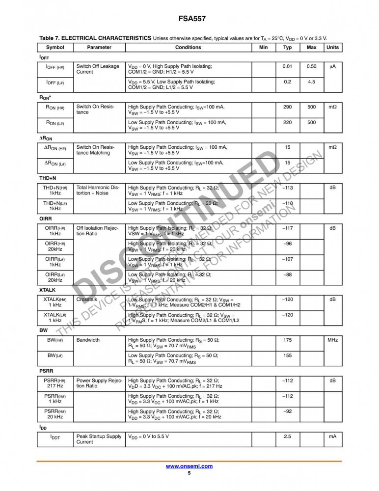 FSA557 technical document page 5