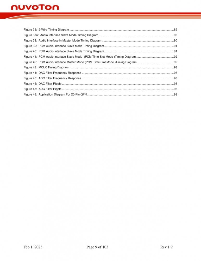 NAU88C10YG datasheet page 9