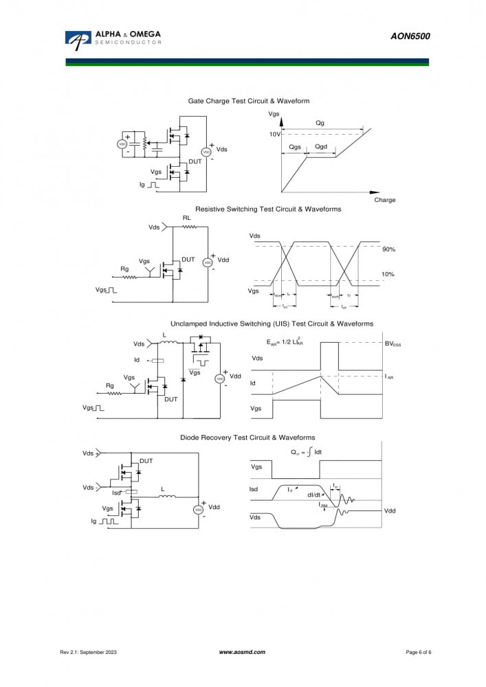 AON6500 datasheet page 6