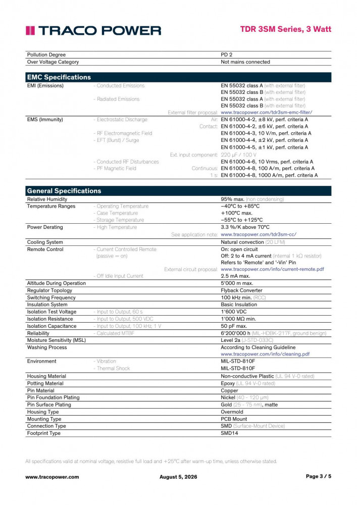 TDR 3-2422SM product document page 3