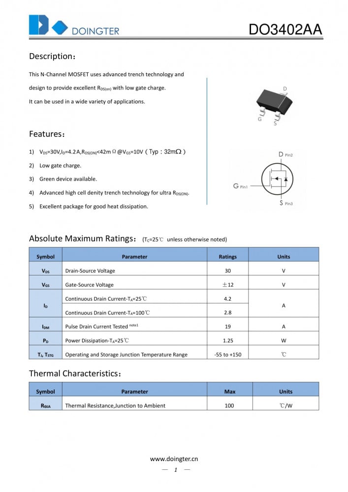 DO3402AA datasheet page 1