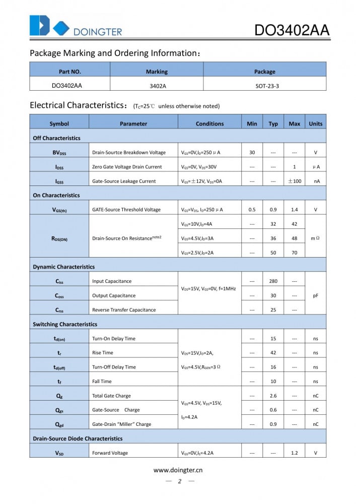 DO3402AA datasheet page 2