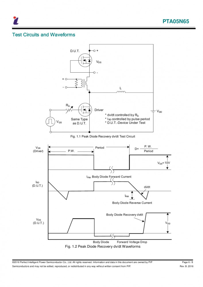 PTA05N65 datasheet page 6