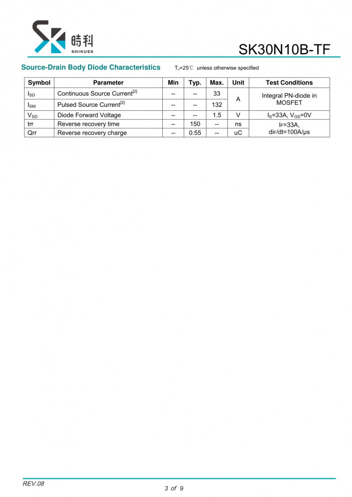 SK30N10B-TF datasheet page 3